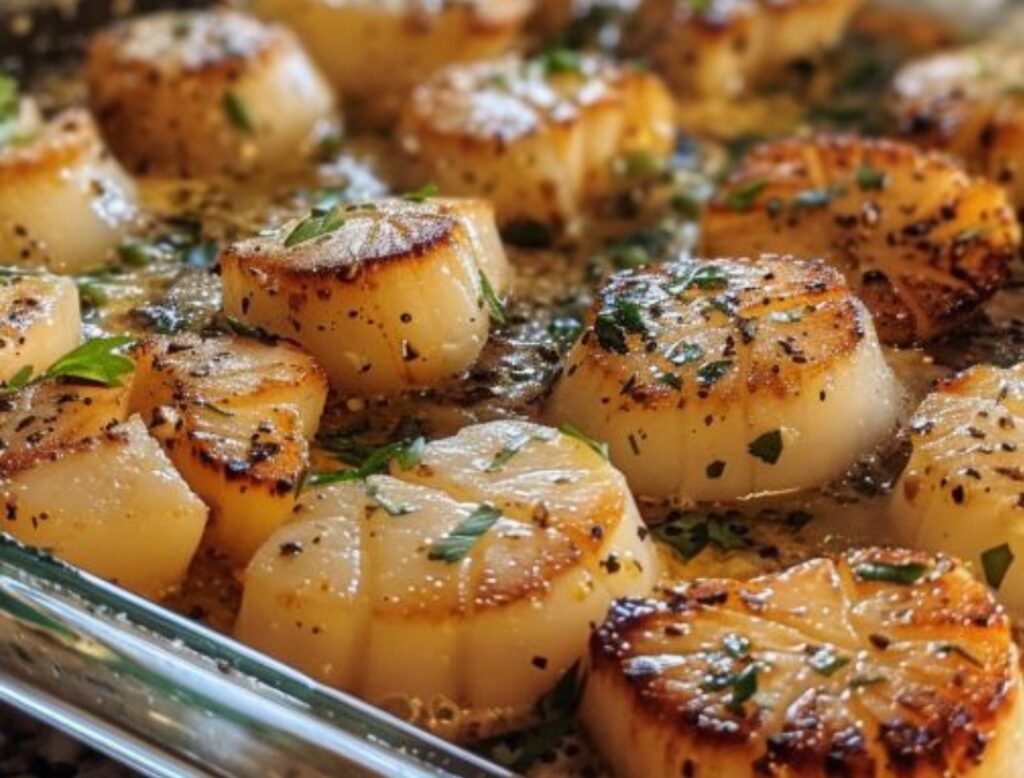 Marjorie’s Baked Scallops